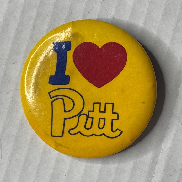 Jewelry | 215 Vintage I Love Pitt Pin Button Sports College | Poshmark